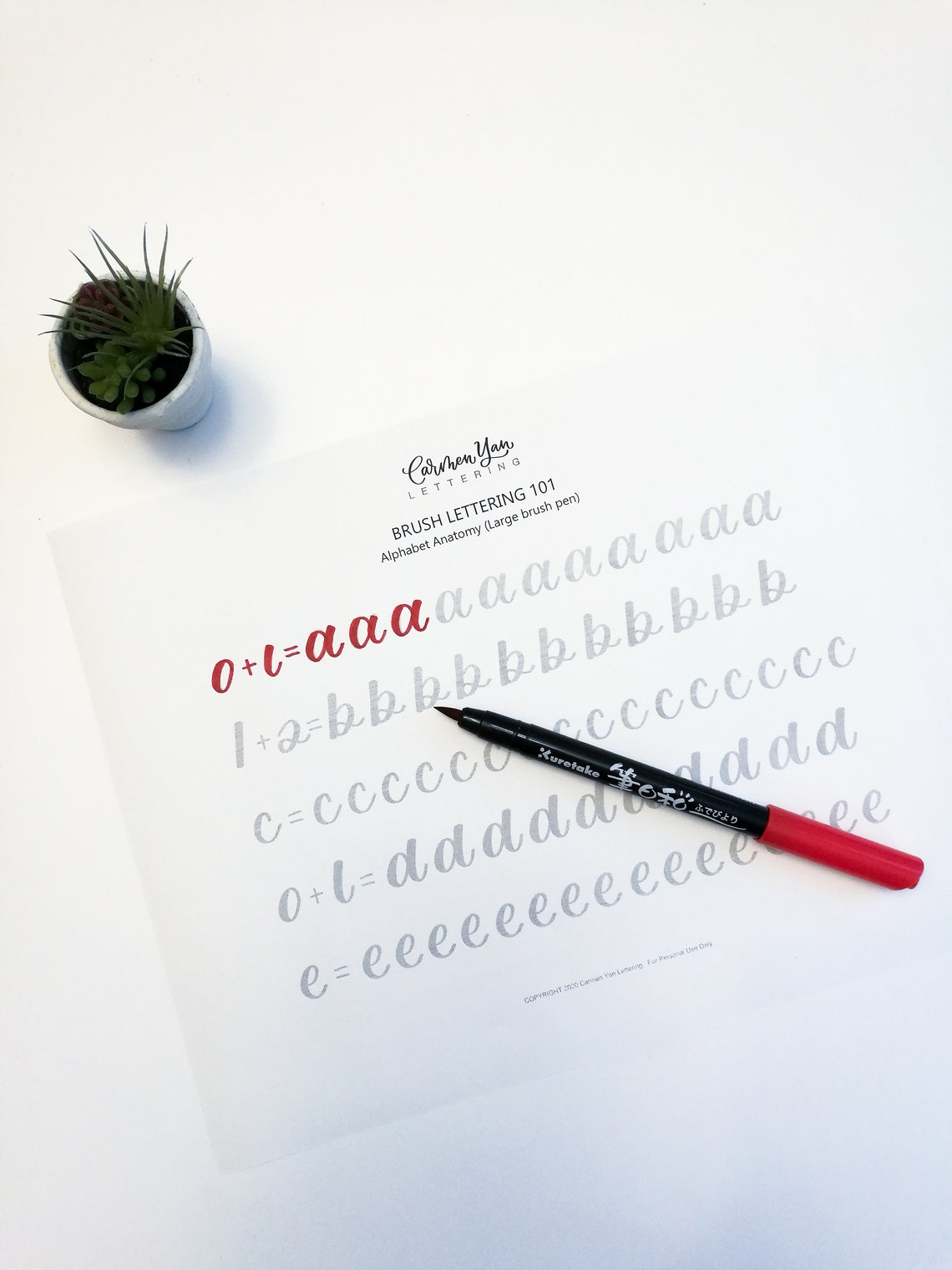 Brush Pen lettering 101 | Etsy