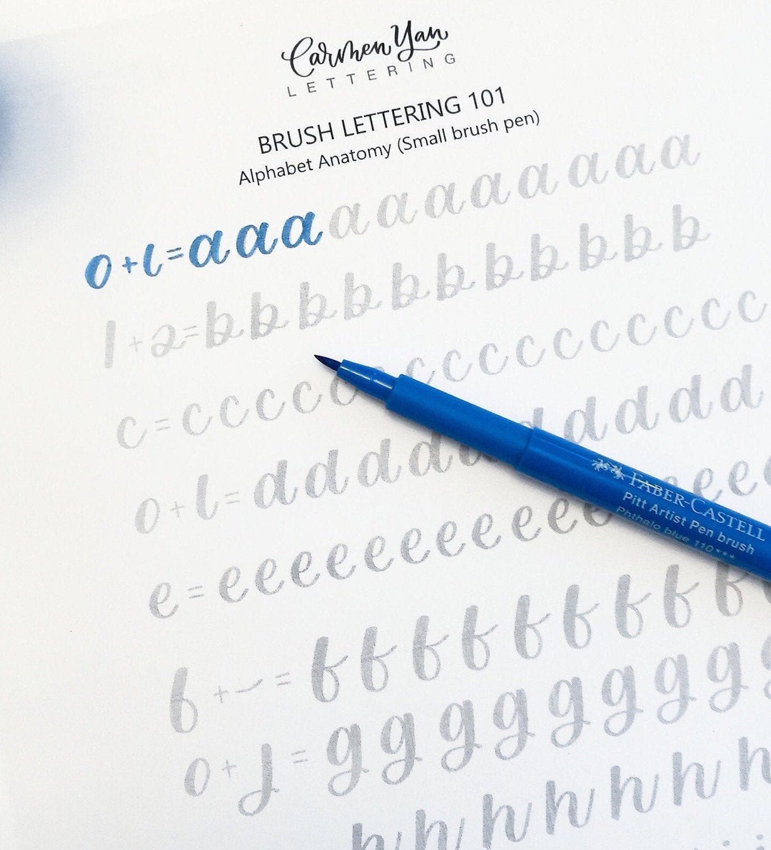 Brush Pen Lettering 101 - Etsy