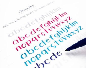 ABC Modern Print Practice Sheet Printable carmen Yan | Etsy