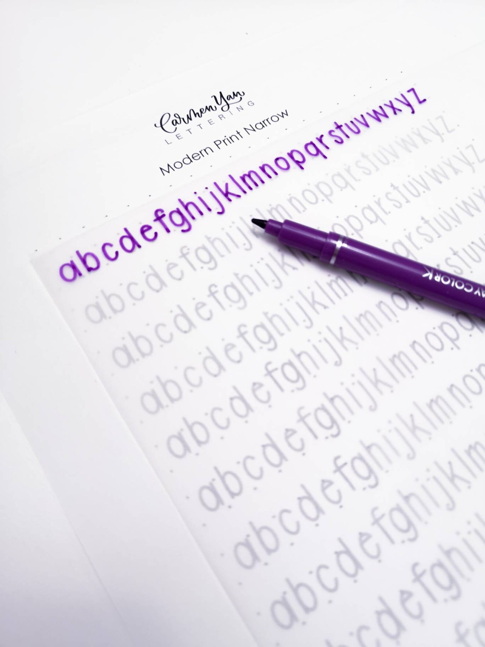 Modern Print Narrow Abc - Etsy Canada