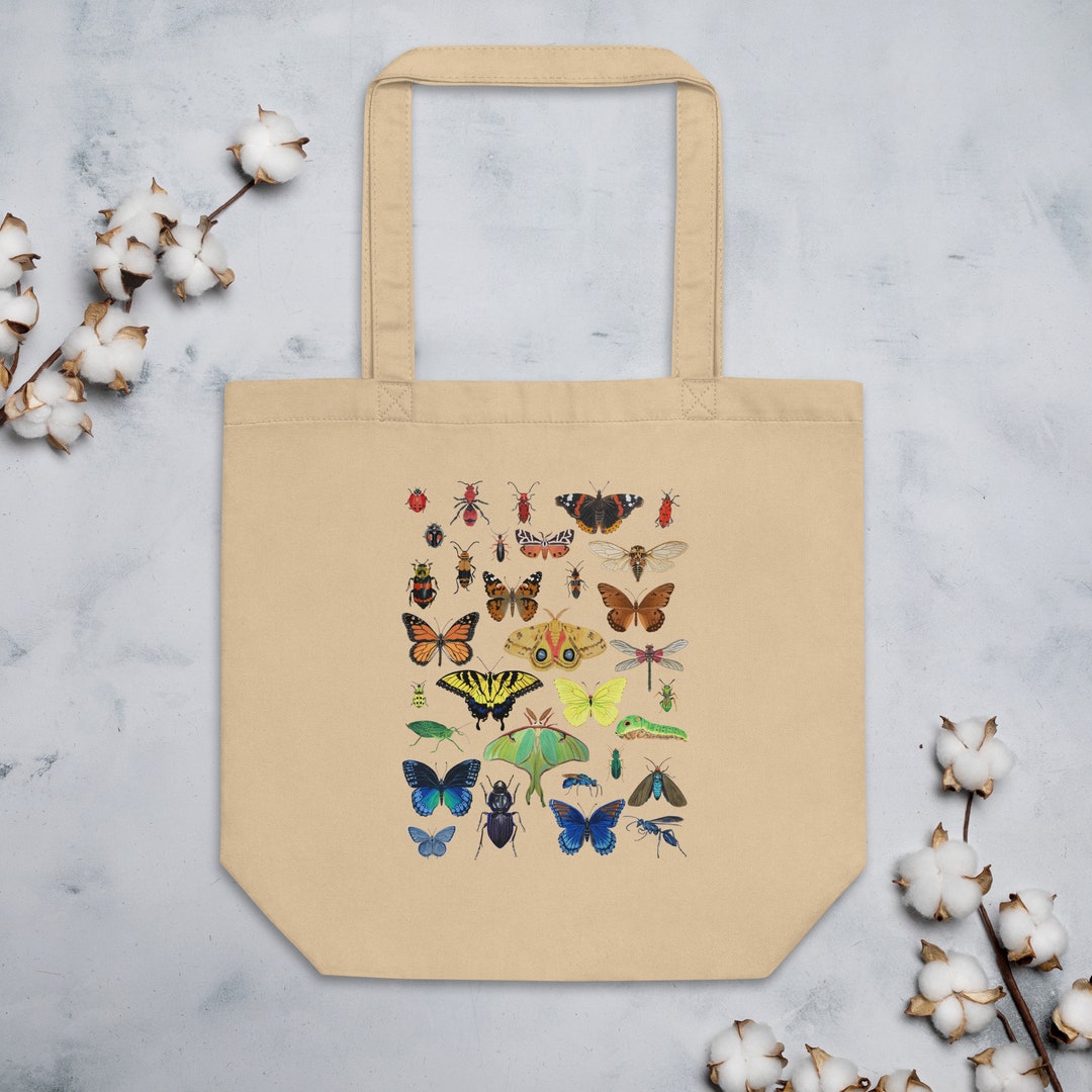 Rainbow Insect Organic Cotton Tote Bag, Entomologist Gift - Etsy