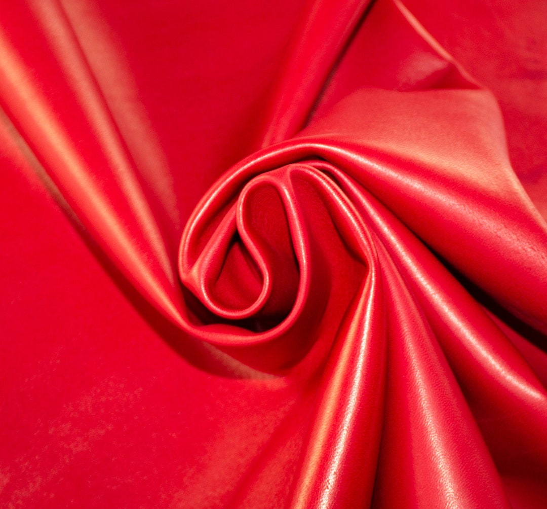 Red Sheep Leather, Nappa Hide, Red Lambskin, 1mm, Lamb Hide, Leather ...