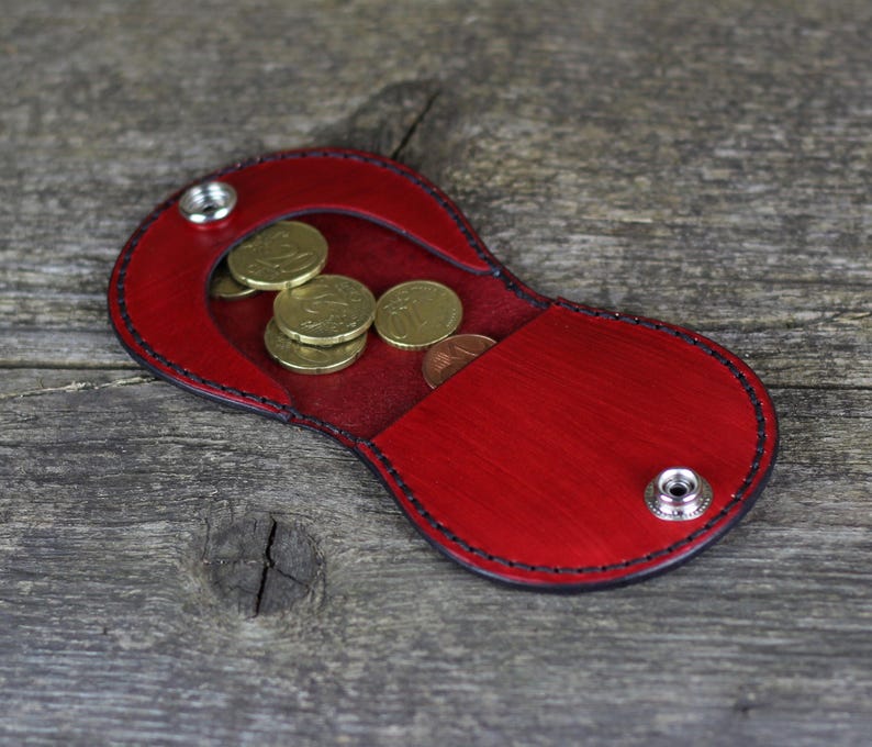 DIY Leather Coin Wallet Pattern: PDF, SVG Template (8cm X 8cm) - Etsy