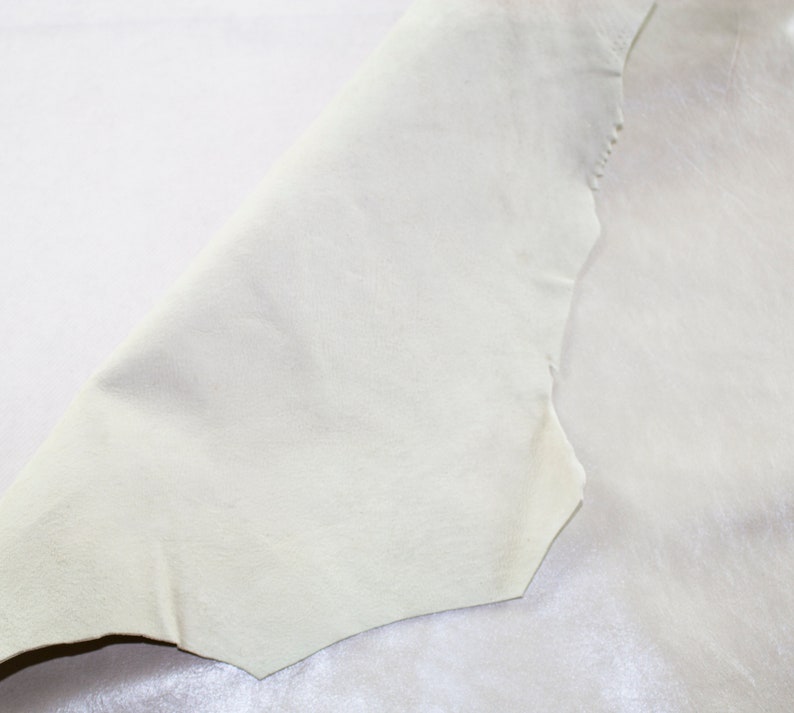 White Sheep Leather, Nappa Hide, White Lambskin, 1mm, Lamb Hide ...