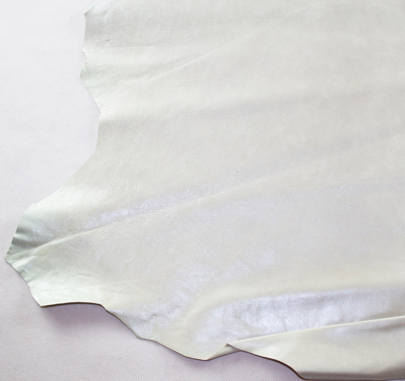White Sheep Leather, Nappa Hide, White Lambskin, 1mm, Lamb Hide ...