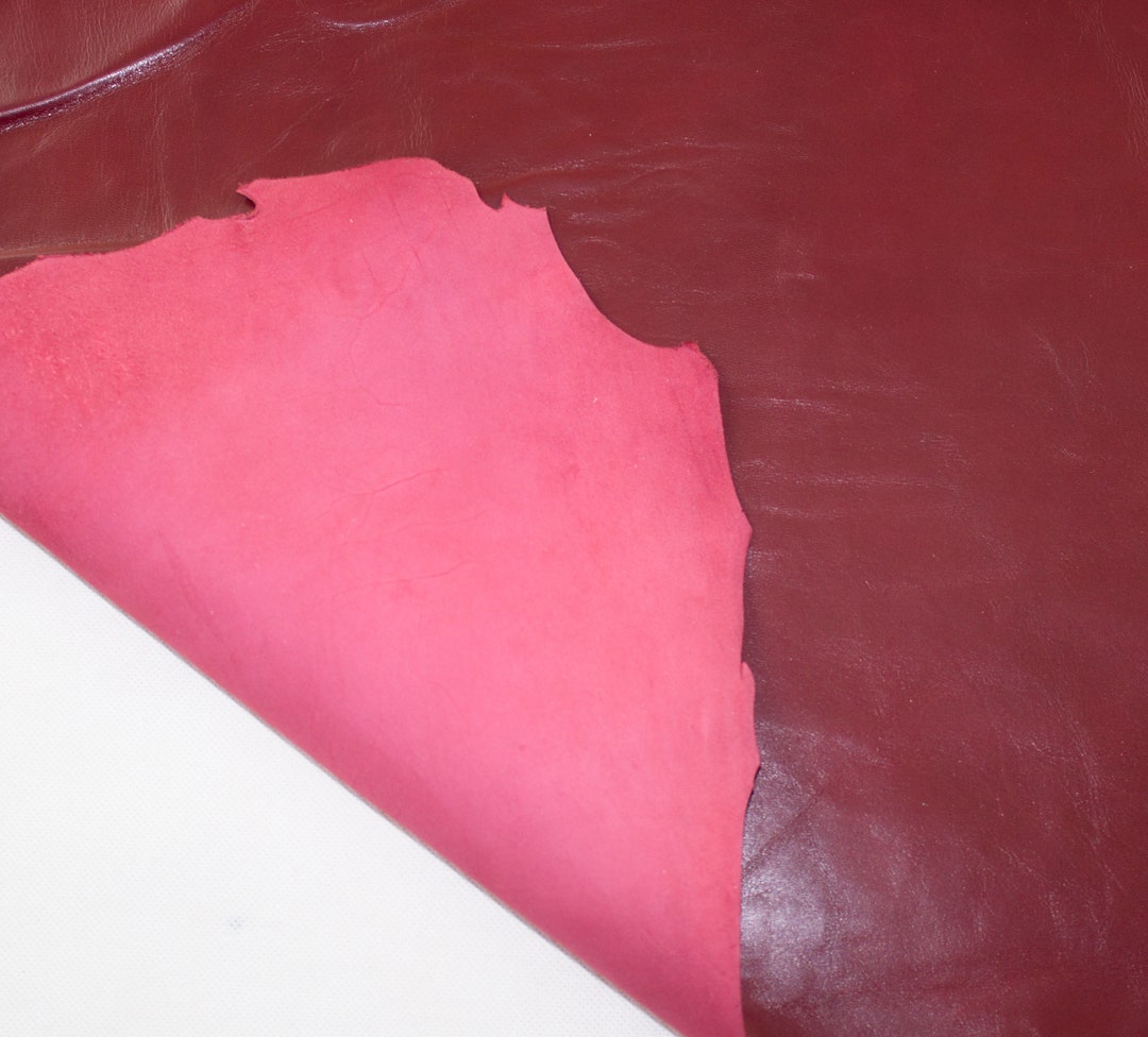 Red Sheep Leather, Nappa Hide, Red Lambskin, ~1mm, Lamb Hide, Leather ...