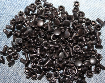 Black Double Cap Rivets - Etsy