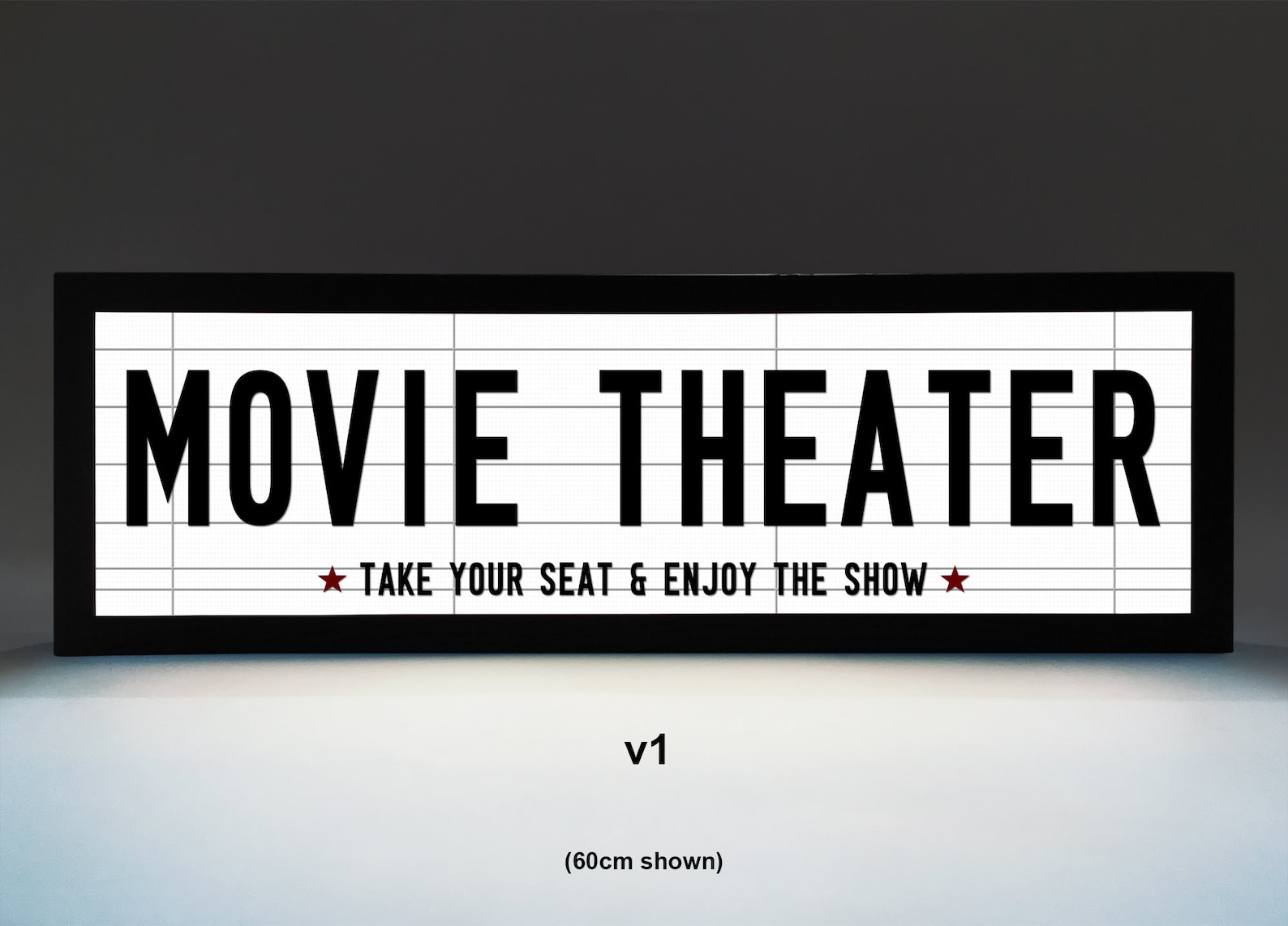 MOVIE THEATER Retro Style Led Light Signs for Home Cinema Usb 83 - Etsy