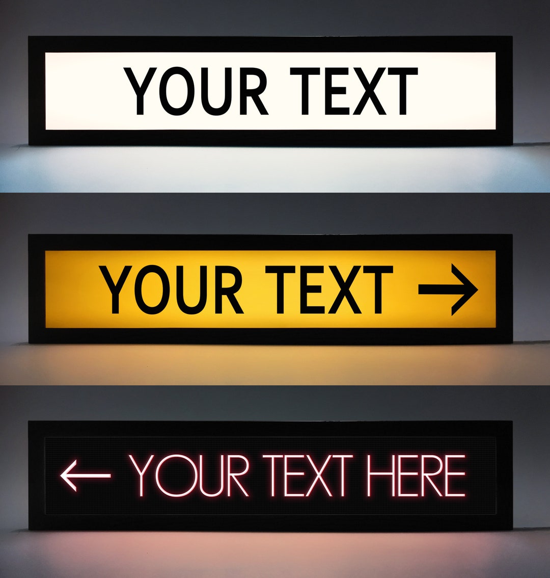 PERSONALISED LED Light Signs for Home, Shops, Bar, Pub, Man Cave ...