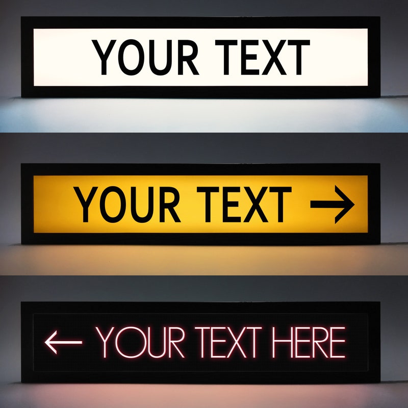 Lighted Arrow Sign - Etsy