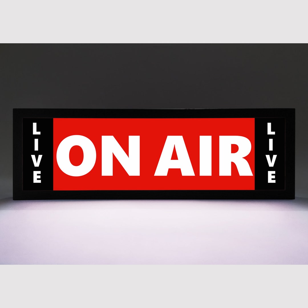 LIVE ON AIR - Led Light Sign, Light Box - Usb (26) - Etsy