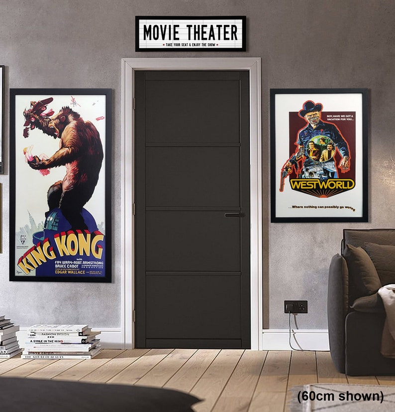 MOVIE THEATER Retro Style Led Light Signs for Home Cinema Usb 83 - Etsy