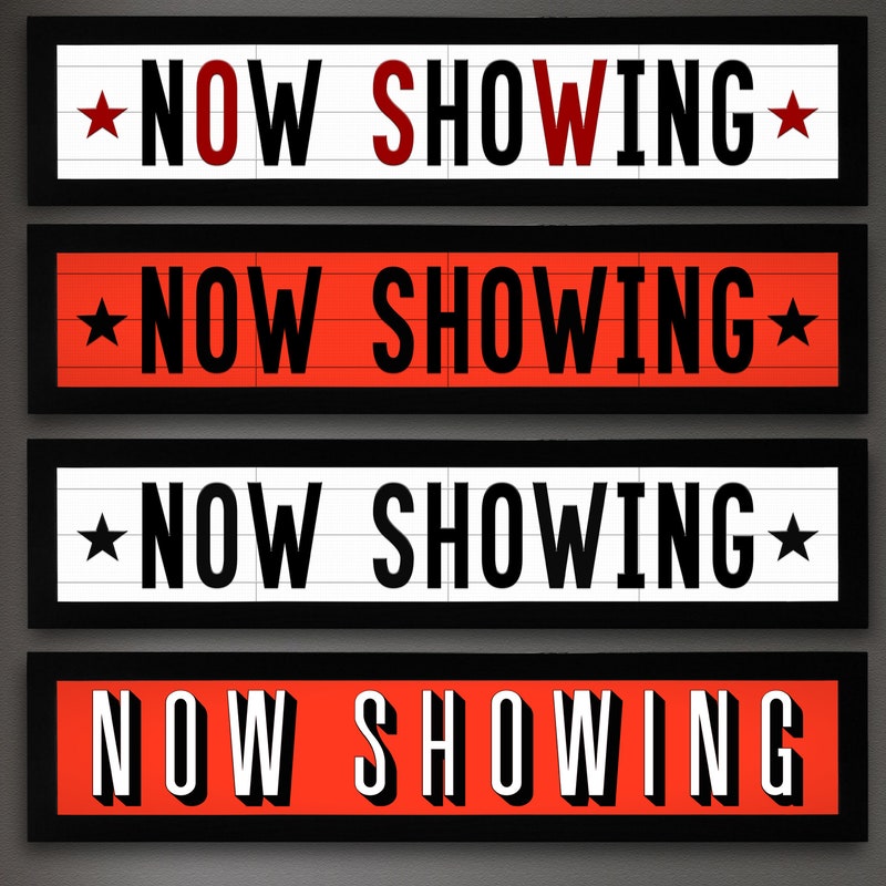 Now Showing Theater Sign - Etsy