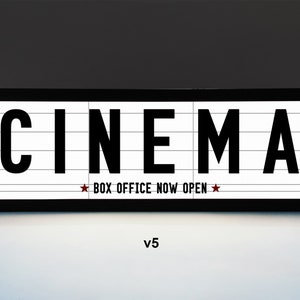 CINEMA - Retro Style LED Light Signs for Home Cinema - Usb (82) - Etsy