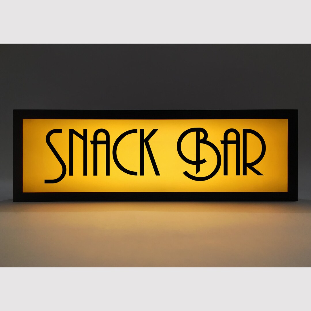 SNACK BAR - Led Light Signs for Home Cinema, Home Theater, Man Cave ...