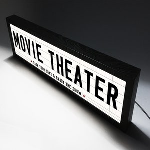 MOVIE THEATER - Retro Style Led Light Signs for Home Cinema - Usb (83 ...