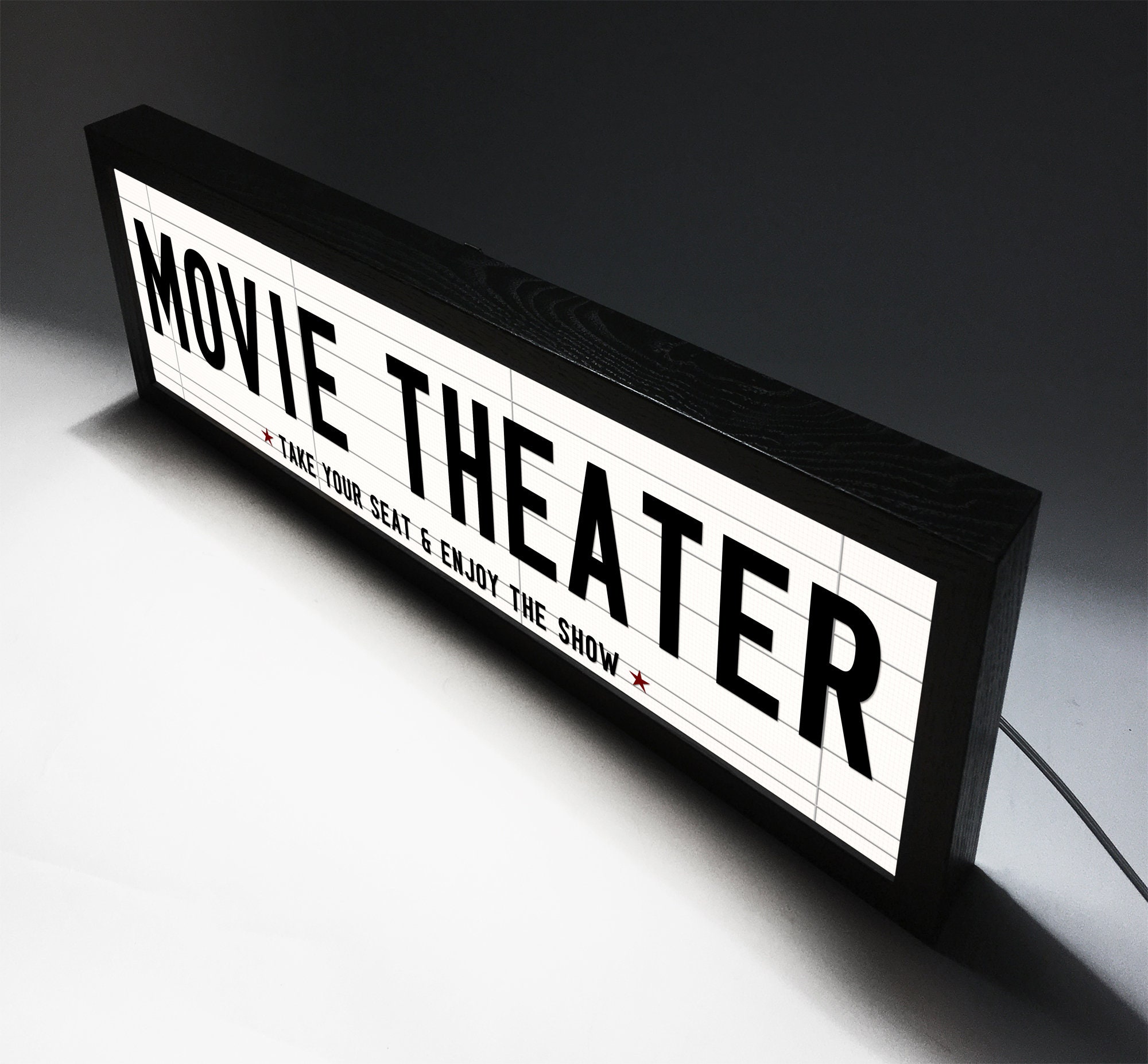 MOVIE THEATER Retro Style Led Light Signs for Home Cinema Usb 83 - Etsy