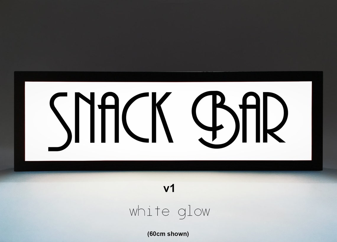 SNACK BAR - Led Light Signs for Home Cinema, Home Theater, Man Cave ...
