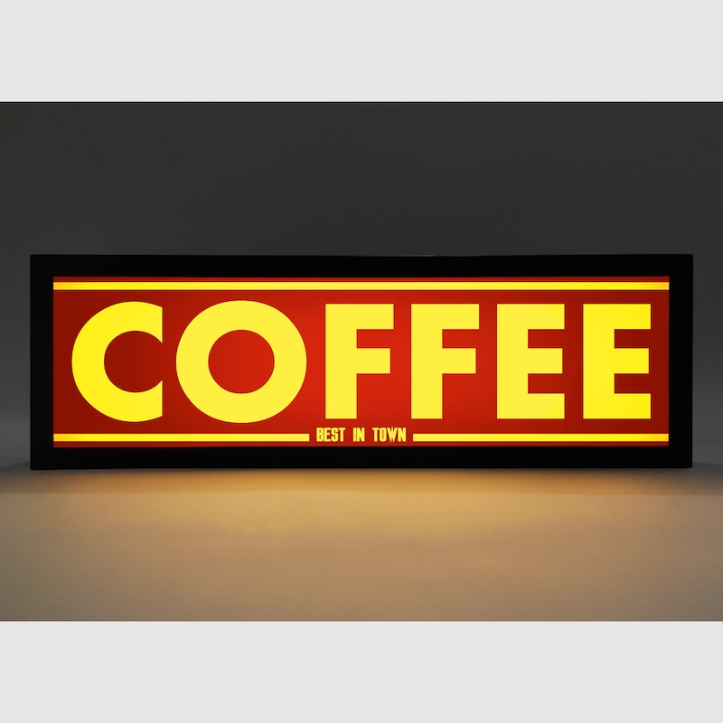 Light up Coffee Sign - Etsy