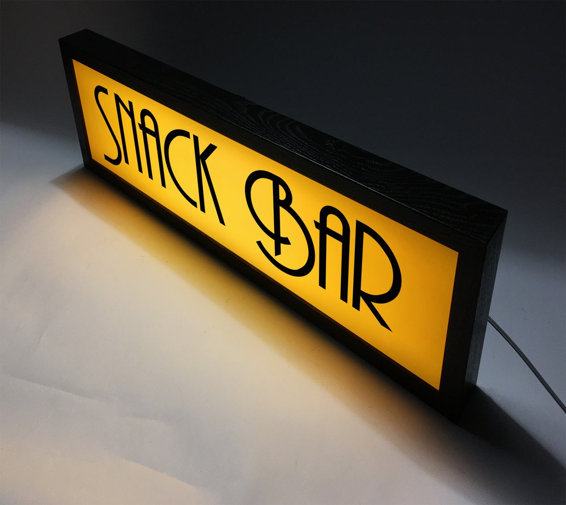 SNACK BAR - Led Light Signs for Home Cinema, Home Theater, Man Cave ...