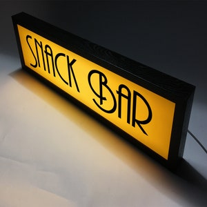 SNACK BAR - Led Light Signs for Home Cinema, Home Theater, Man Cave ...