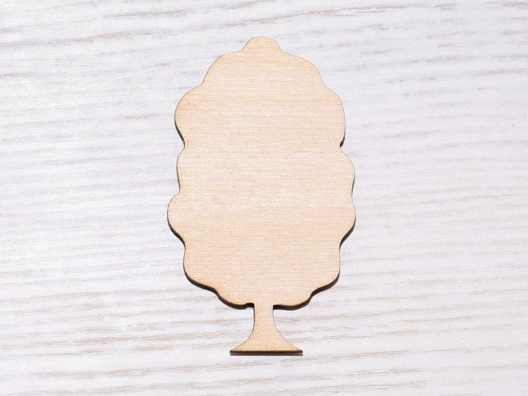 Wooden Tree Laser Cut Wood Cutout Plywood Figure Different - Etsy