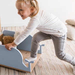 Wooden Toy Box Whale, Storage Unit on Wheels, Toys Organizer, Gift for ...