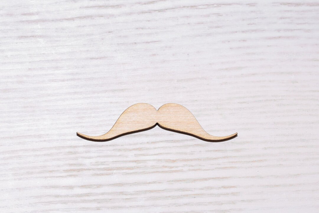 Wooden Mustache Plywood Cut Wood Cutout Plywood Figure Laser - Etsy
