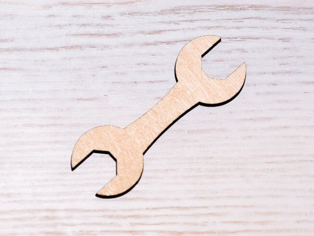 Wooden Wrench Lock Laser Cut Wood Cutout Plywood Figure - Etsy