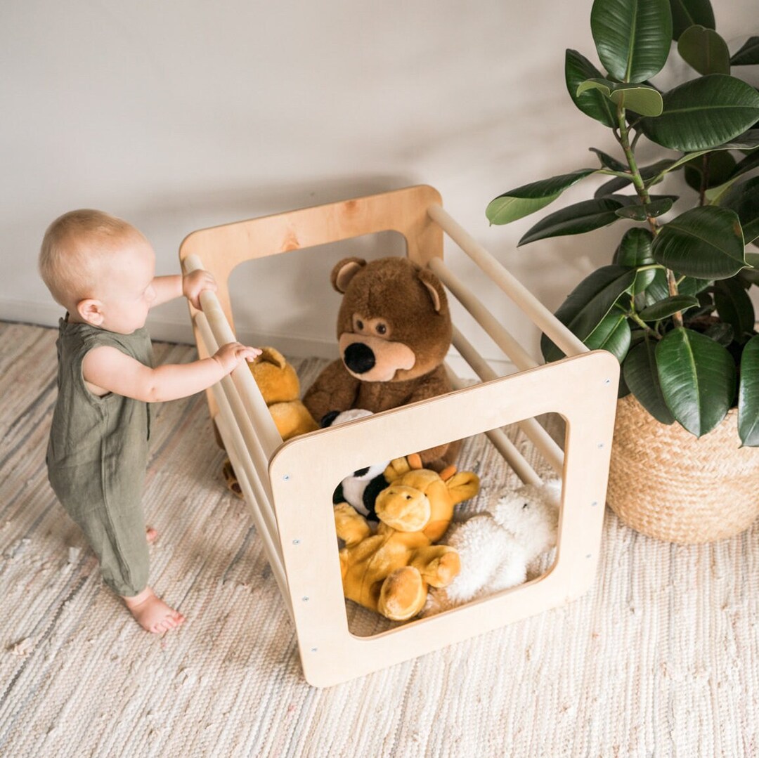 Toddler Climbing Cube, Kids' Wooden Playhouse Equipment, Children's ...