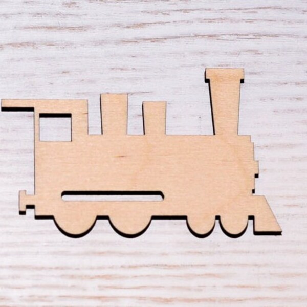 Wood Train Ornaments - Etsy