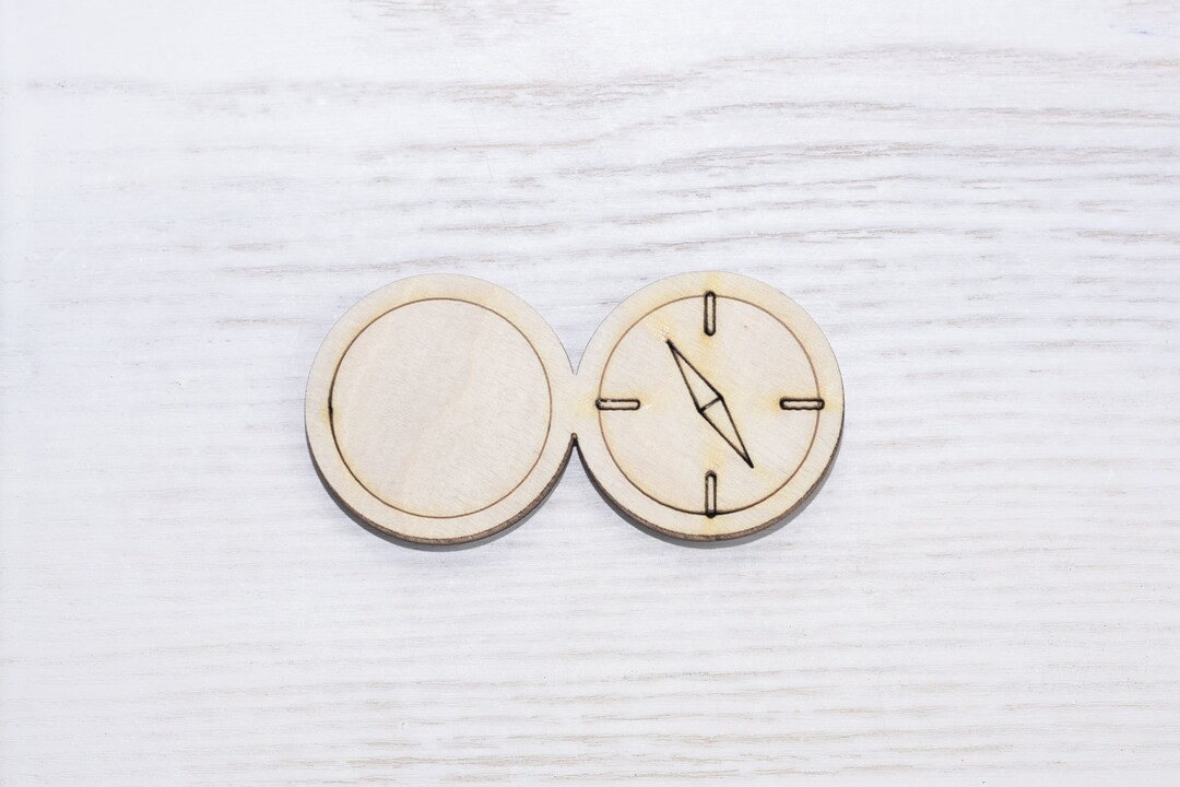 Wooden Compass Plywood Cut Wood Cutout Plywood Figure Laser - Etsy