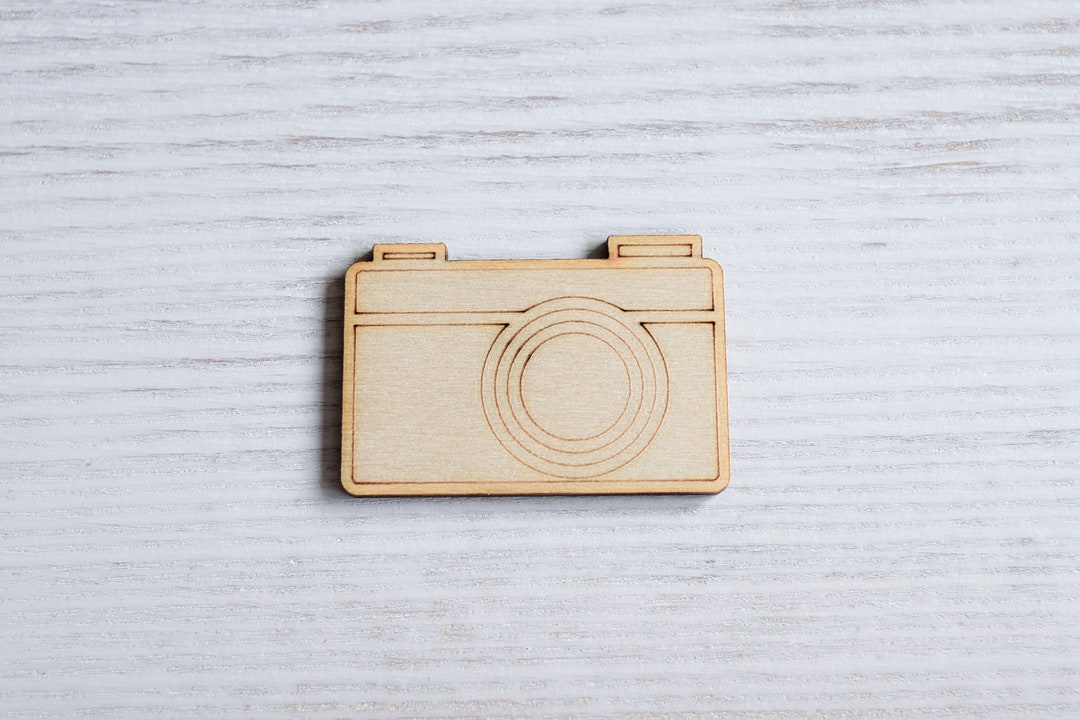Wooden Photo Camera Laser Cut Different Size Shape Ornaments - Etsy