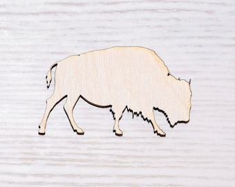 Wooden Buffalo Cutout Bison Laser Cut Wood Craft Supplies - Etsy