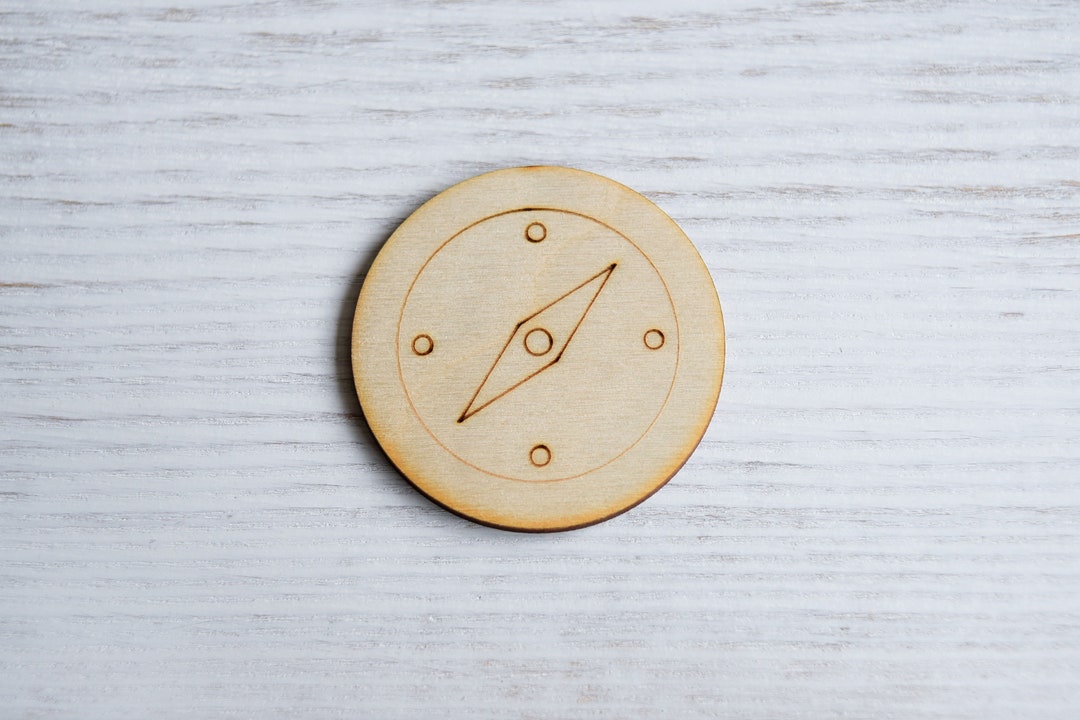 Wooden Compass Laser Cutwood Cutout Plywood Figuredifferent - Etsy