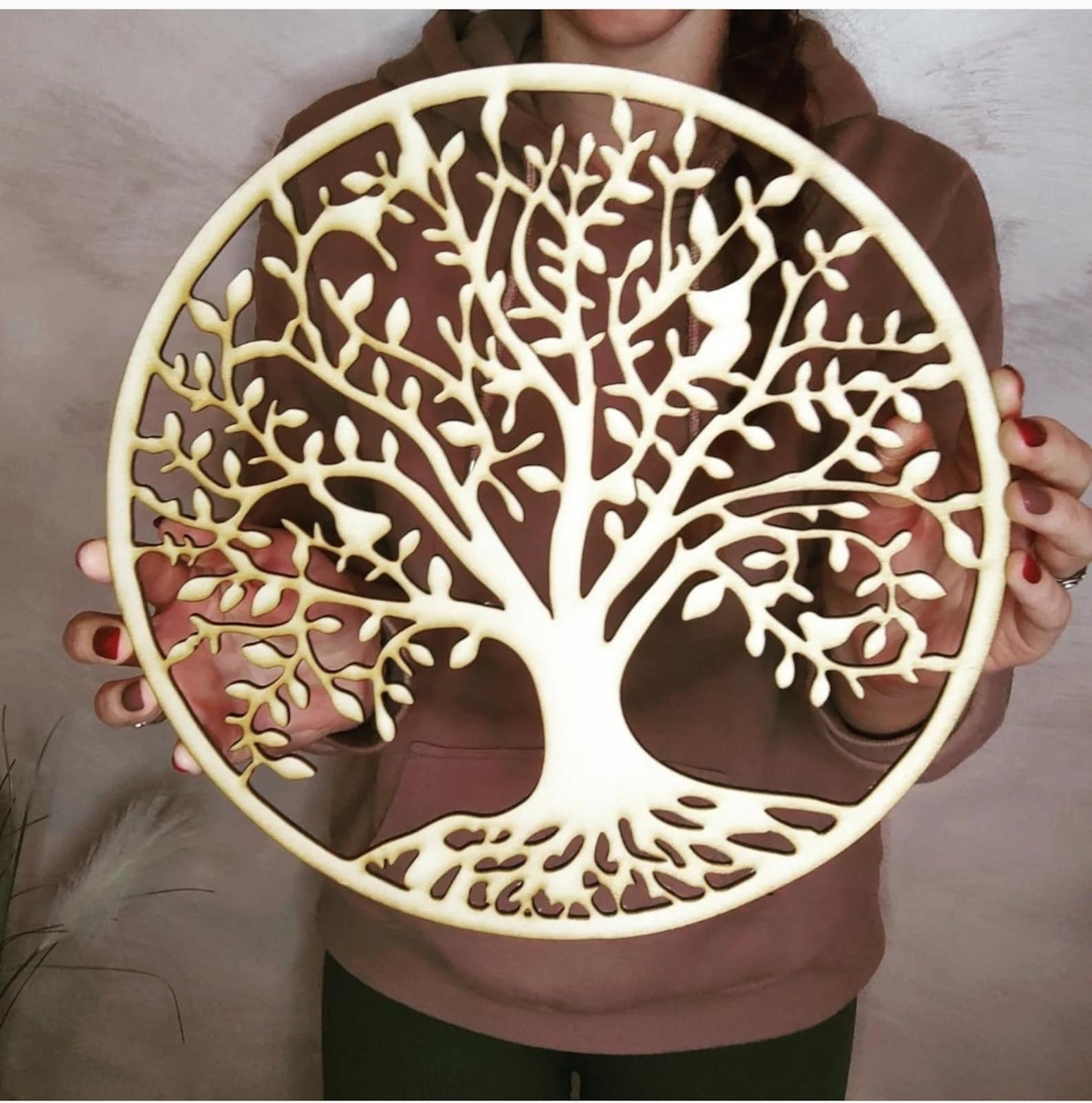 Tree of Life Wall Decoration Wooden - Etsy