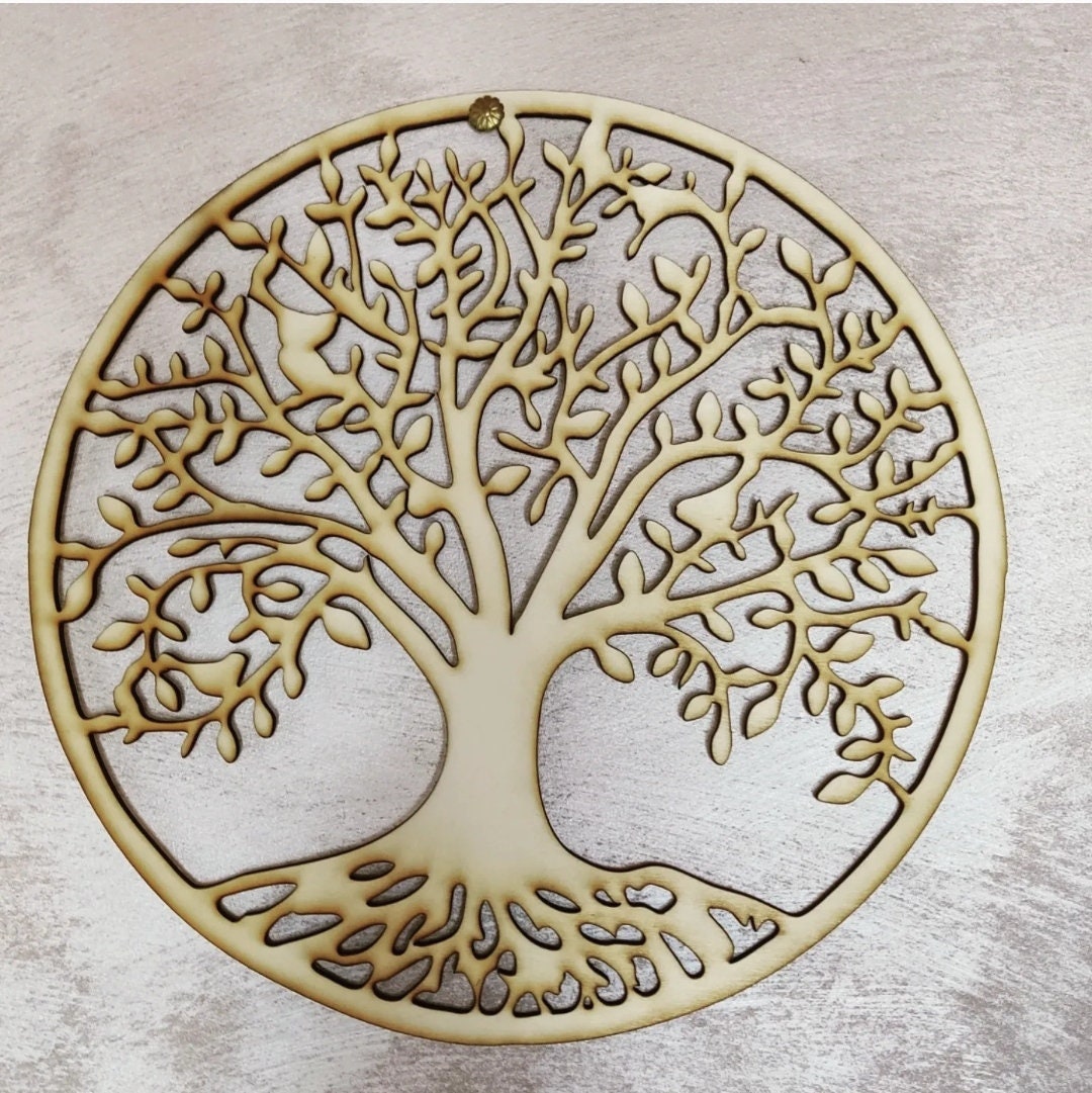Tree of Life Wall Decoration Wooden - Etsy