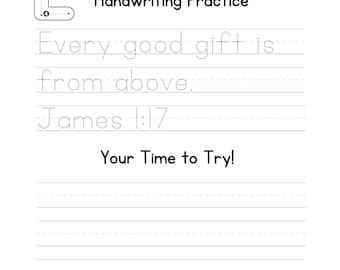 26 Bible Verses- Alphabet Bible Verses- Handwriting Practice - Bible ...