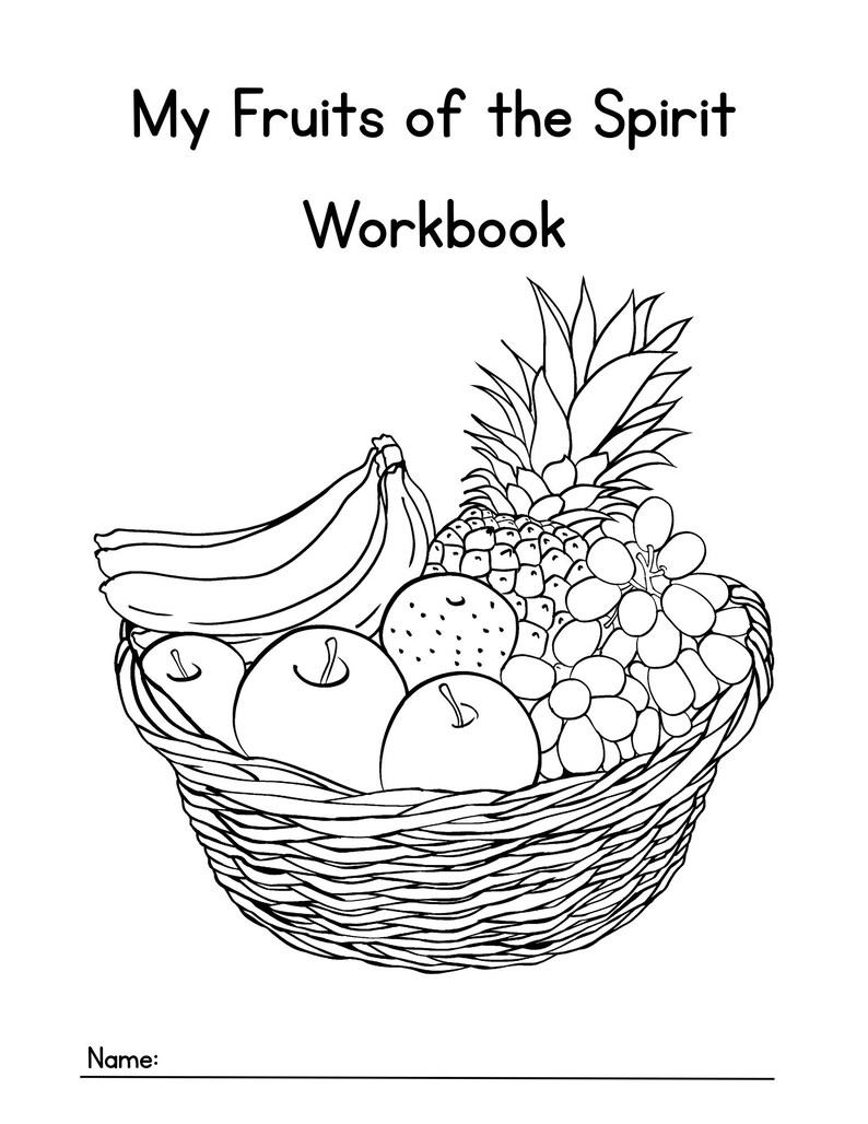 Fruits of the Spirit Workbook for Kids | Christian Character Building ...