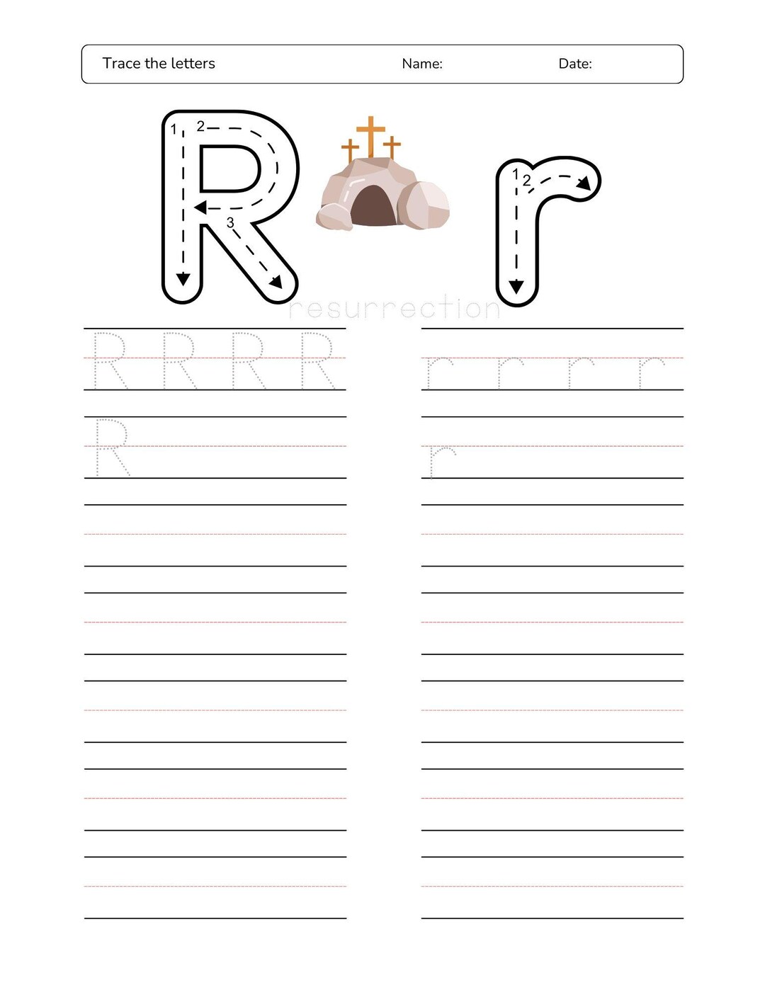 Alphabet Tracing Worksheets • Bible ABC Printables • Handwriting ...