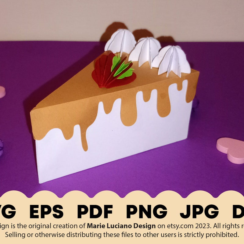 Cake Box Svg - Etsy