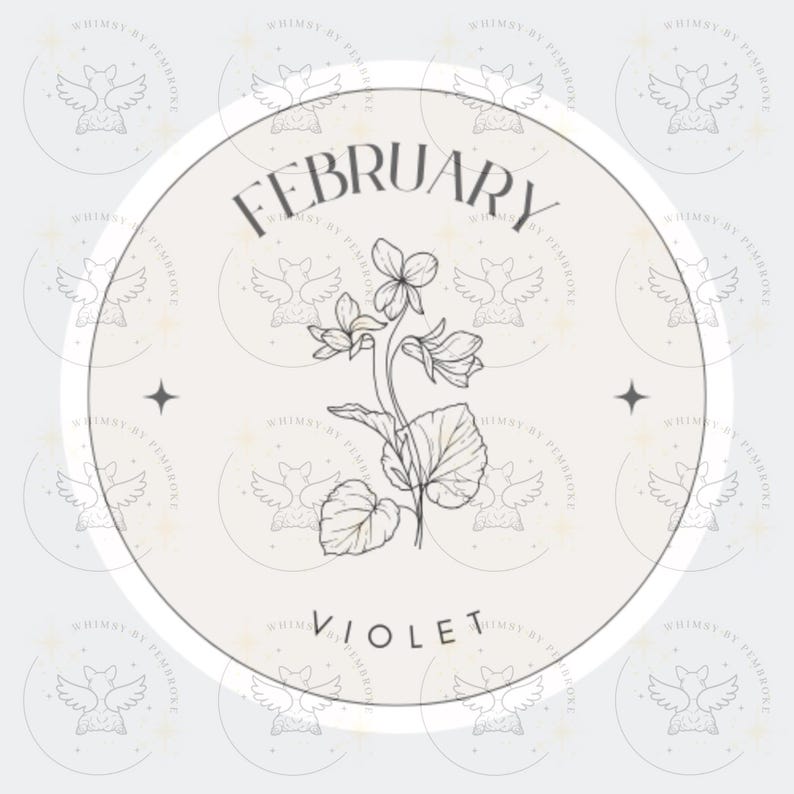 February Violet Birth Flower SVG, February Violet Birth Flower PNG ...