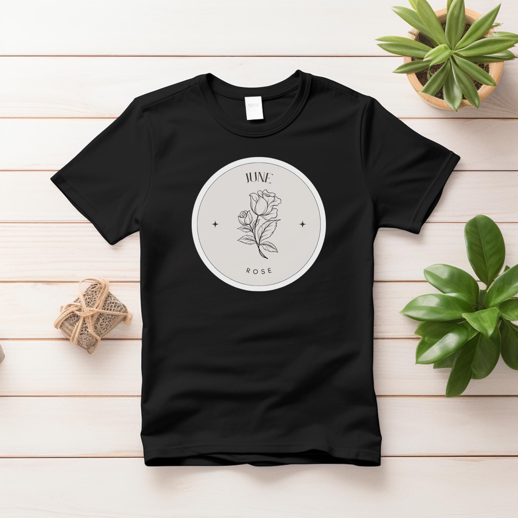 June Rose Birth Flower SVG, June Rose Birth Flower PNG, Instant ...