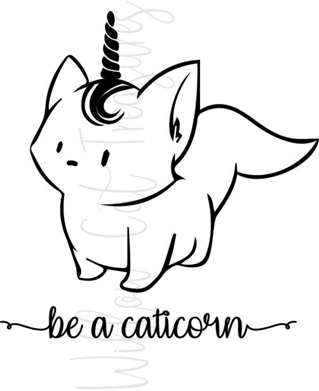 Be a Caticorn SVG Digital File Png Eps Dxf Cuttable File Cat Unicorn - Etsy