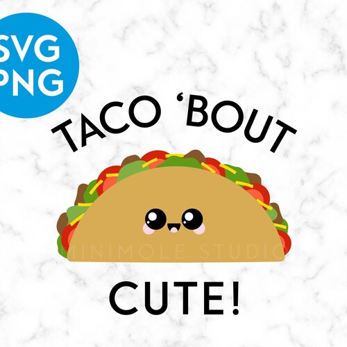 Taco SVG Mexican Food Svg Kawaii Food Clipart Moustache - Etsy Canada
