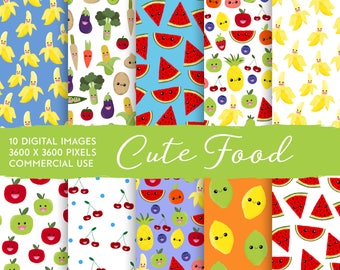 Scrapbook Paper Digital Download Watermelon Pattern Kawaii - Etsy