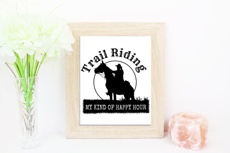 Trail Riding Poster Horse Riding Poster Horse Wall Art | Etsy