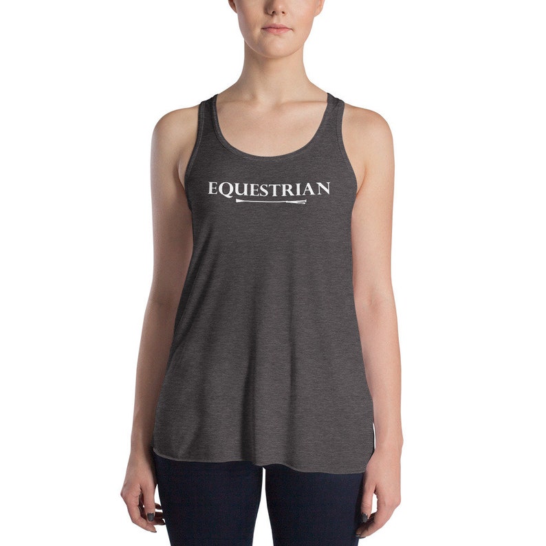 Equestrian Racerback Tank Top With Horseback Riding Crop, Gift for ...