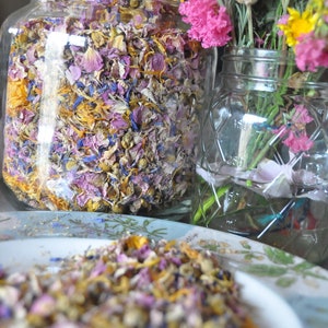 Flower Garden Herbal Tea 100% Organic Ingredients, Caffeine Free Tea ...