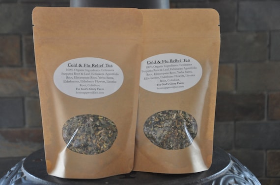 Cold Care Organic Herbal Tea Blend Naturally Caffeine Free | Etsy